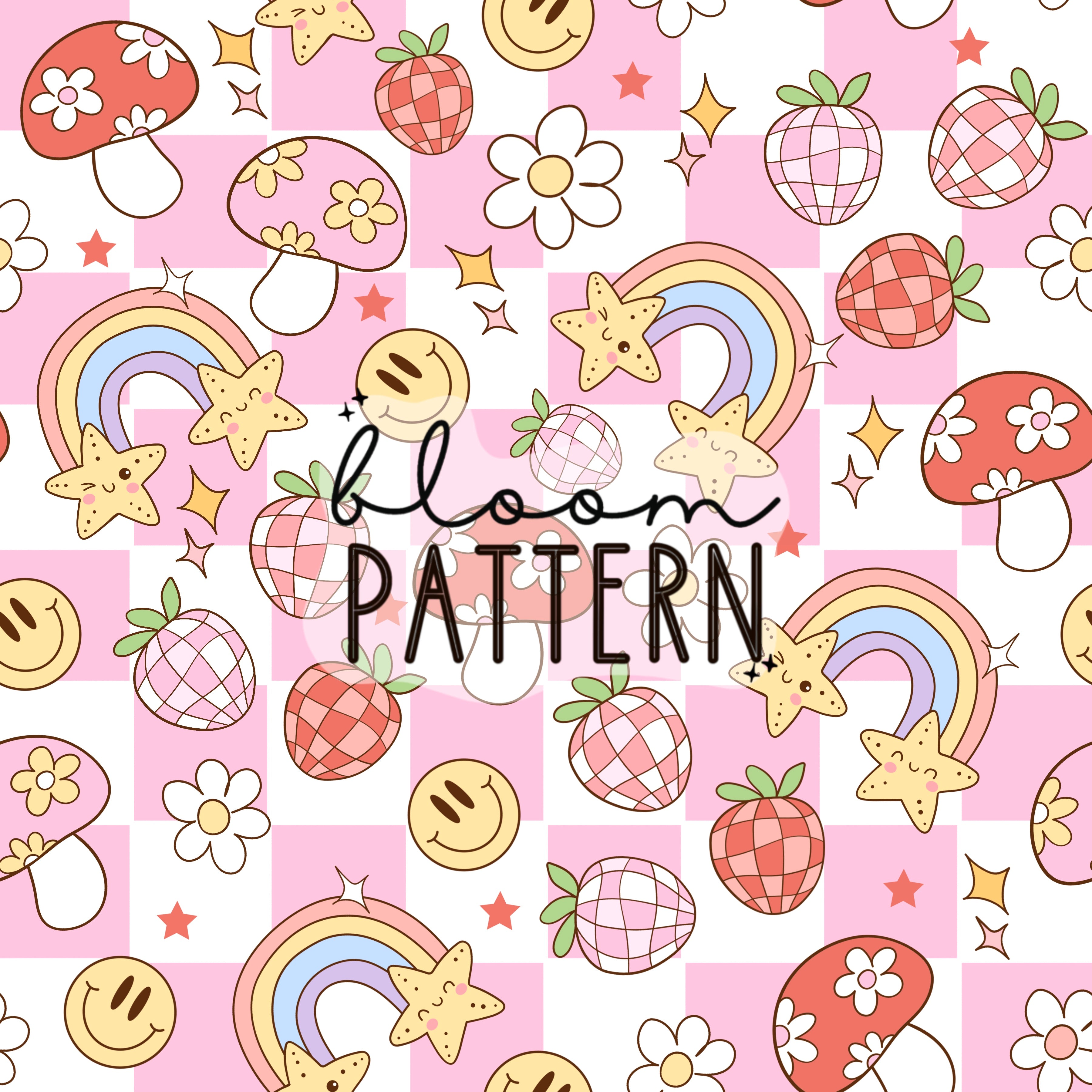 Groovy Summer Seamless Pattern – Bloom Patterns