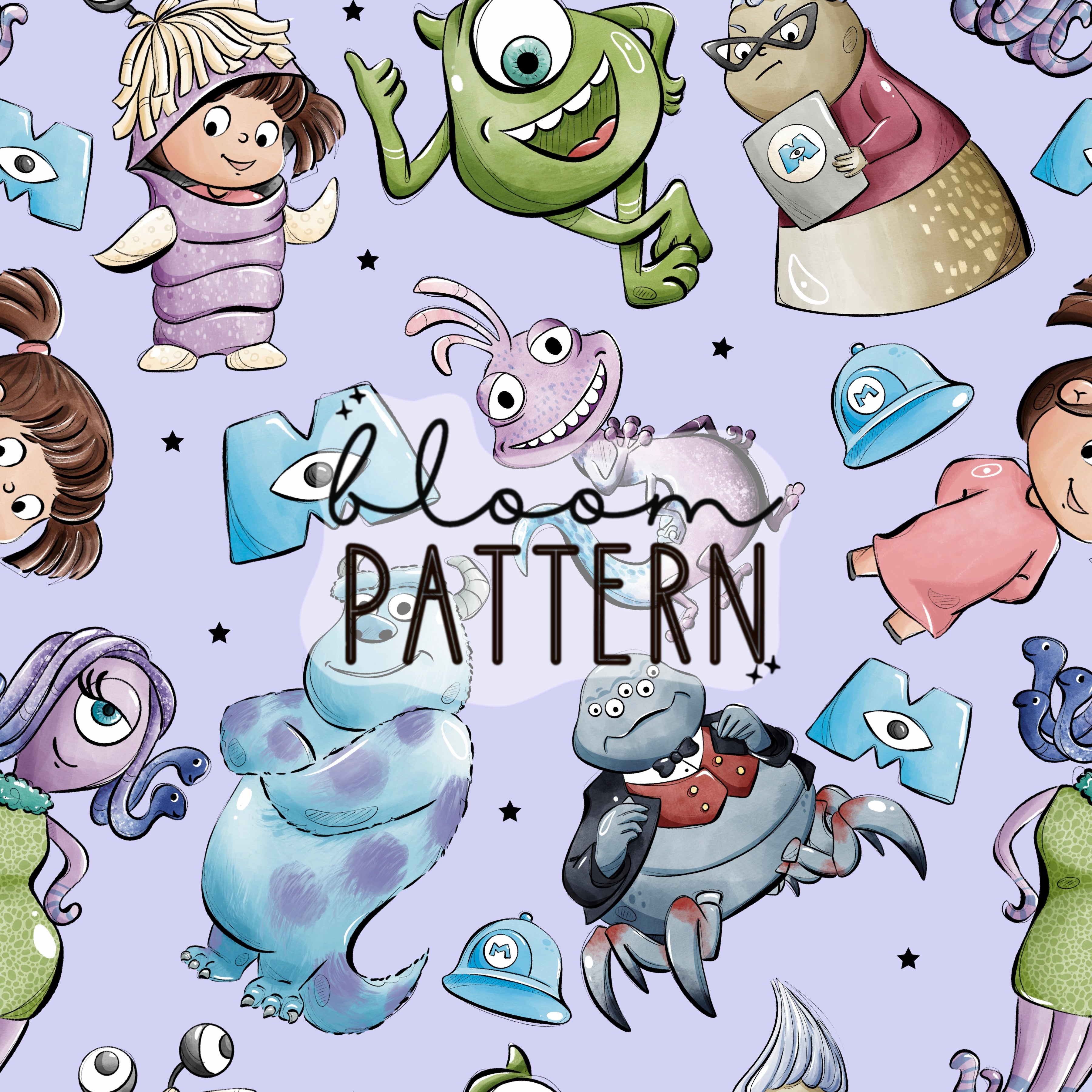 Monsters Seamless Pattern – Bloom Patterns