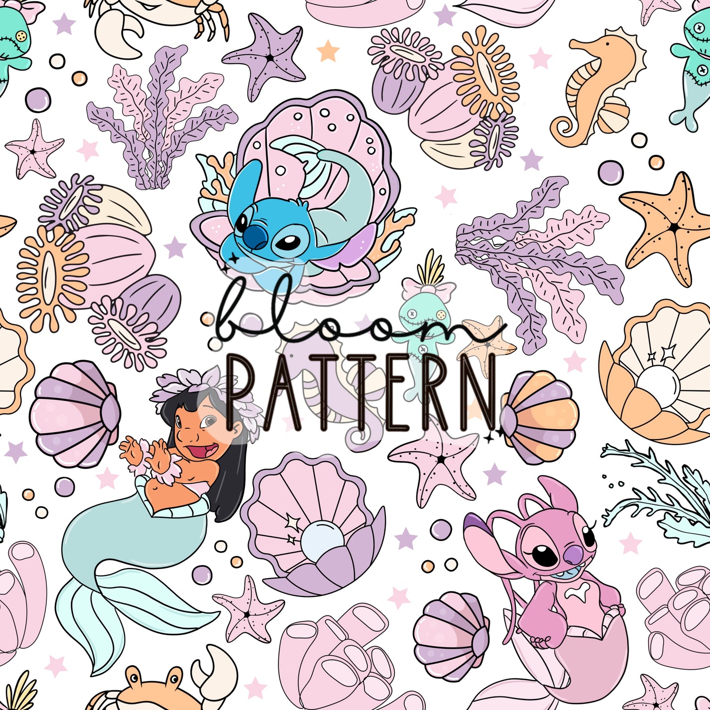 Mermaid Stitch Seamless Pattern – Bloom Patterns