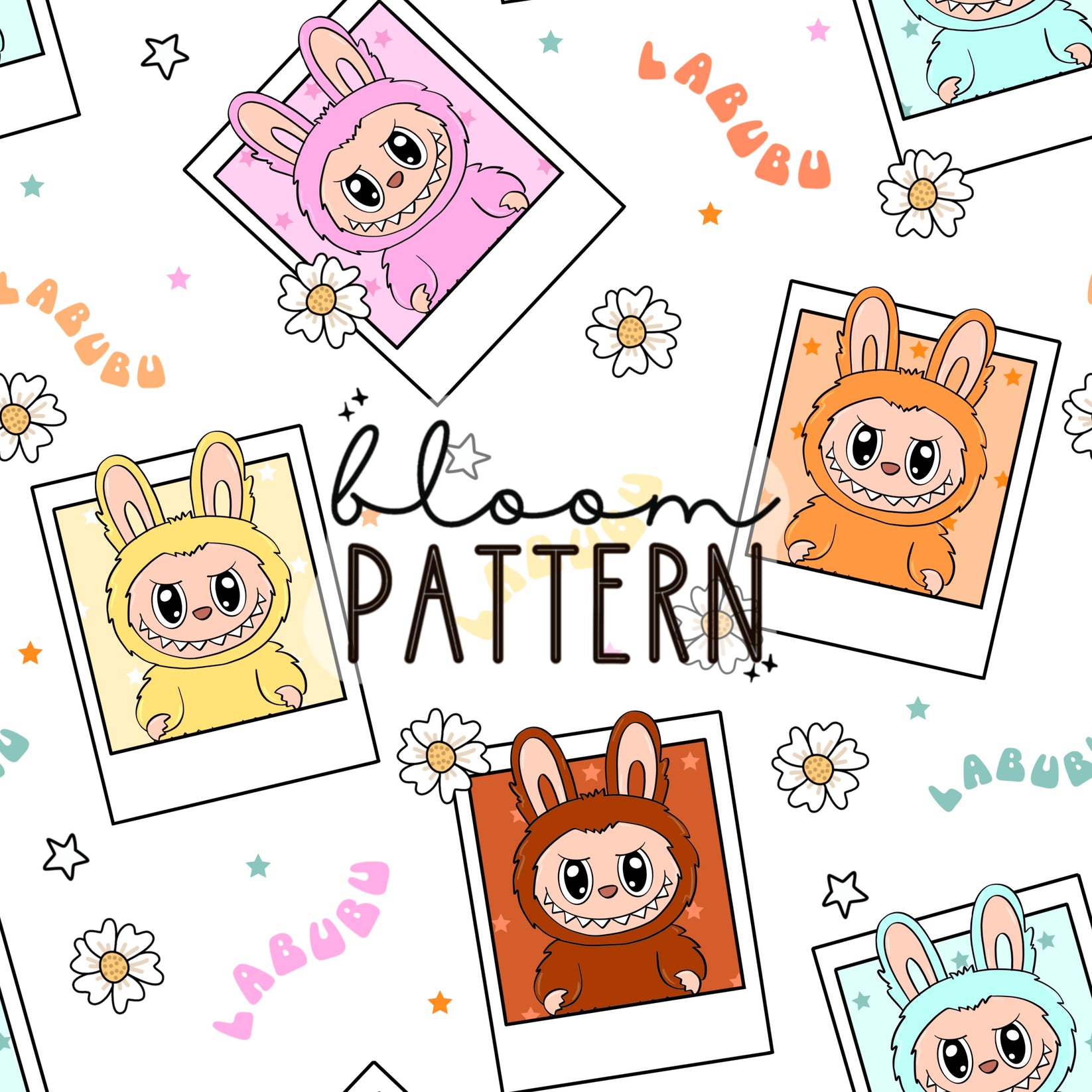 Labubu Seamless Pattern – Bloom Patterns